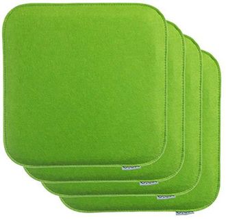 Brandsseller Lot de 4 Coussins dassise en Feutre 35 x 35 x 2 cm - Galettes de Chaise carrées et Robustes pour lintérieur et lextérieur, Assise rembourrée Confortab