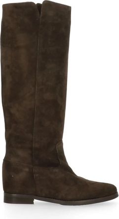 Julie Dee Femme, Chaussures, Brun, Taille: 37 EU Bottes en cuir su&eacute;d&eacute;