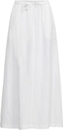 Lands End Leinen-Midirock, Damen, Größe:36 regular, Weiß, Leinen, by Lands End