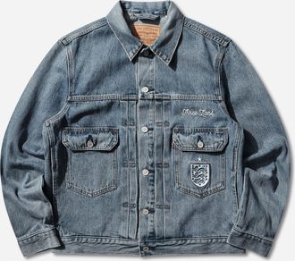 Levi's Men s England Football Type II Trucker Jacket Blue
