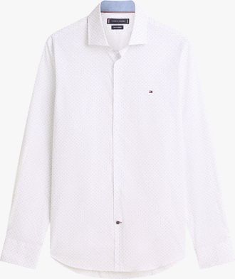 Tommy Hilfiger Chemise droite en coton organique m&eacute;lang&eacute;