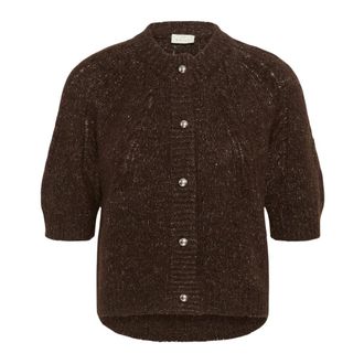 Kaffe Cardigan en laine KAcionia - Femme - Pulls - Brun - Taille: 40 FR