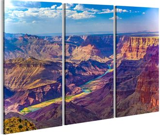 Islandburner Bild auf Leinwand Grand Canyon Sonnenaufgang Fluss Colorado Bilder Wandbilder Poster