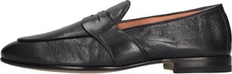 Santoni Homme, Chaussures, Noir, Taille: 42 1/2 EU Mocassins en cuir