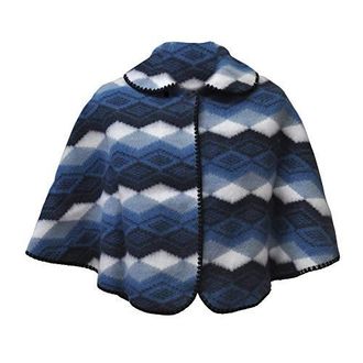 Toutacoo Cape Courte - Femme - Fabrication Française - (03-Fantaisie Bleue)