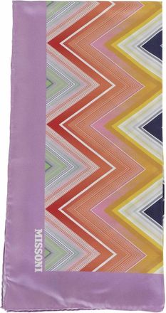 Missoni Femme, Accessoires, Multicolore, Taille: ONE Size Zigzag Silk Scarf