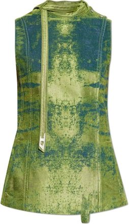 Diesel Femme, Vestes, Vert, Taille: 42 FR De-Vantos-Fsi Denim Vest