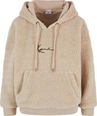 Karl Kani KW213-074-1 Signature Teddy OS Hoodie Light Sand, XS