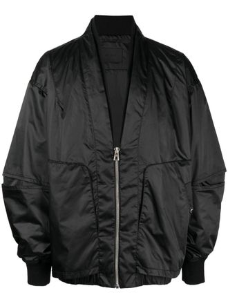 Songzio veste bomber à design sans col - Noir