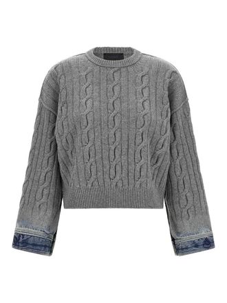 Haikure Pull Col Rond - Gris
