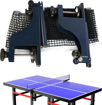 Generic Tischtennis-Ersatzset - Verstellbares Tischtennisnetz Mit Klemmen, Kompaktes und tragbares Design, robustes Polyester-Stahlmaterial, Schnelle Installa