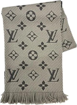 Louis Vuitton unisex, Pre-owned, Beige, Taille: ONE Size Foulard en soie vintage Pre-owned