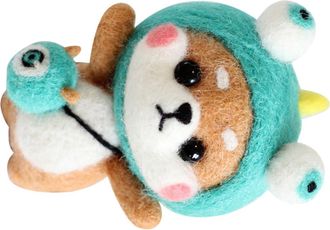 Aboofan Shiba Inu Nadelfilz DIY Wollfilz Material Handgemachtes Filzspielzeug Bastelset f&uuml;r Anf&auml;nger und Fortgeschrittene Kreatives Geschenk und Wohnaccessoir