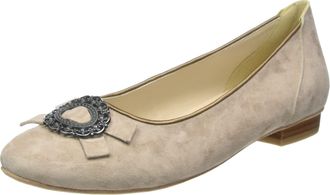 Hirschkogel Damen 3007819 Ballerinas, Taupe, 36 EU