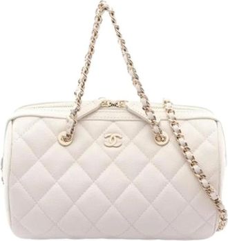 Chanel Sac port&eacute; &eacute;paule Pre-owned - Femme - Pre-owned - Blanc - Taille: ONE Size