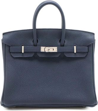 Hermès sac à main Togo Birkin Retourne 25 (2021) - Bleu