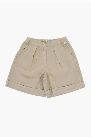 Il Gufo Cuffed Shorts with Elastic Waist Band size 10 Y
