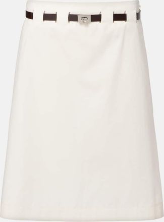 Ferragamo Minirock aus Baumwolle und Seide