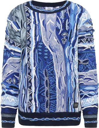 Carlo Colucci Homme, Pulls, Bleu, Taille: 2XL Pull ras du cou