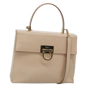 Ferragamo Pre-owned Lederhandtasche - - Pre-owned - Damen - Beige - ONE SIZE