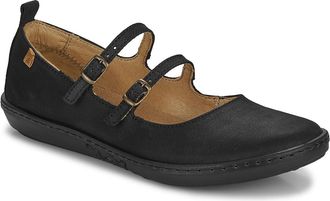 El Naturalista N5348 Koralle, Flache Schuhe Mary Jane für Damen, Schwarz, Größe 37, Schwarz, 37 EU