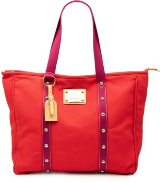 Louis Vuitton Shopper - Antigua Cabas GM - Gr. unisize - in Rot - f&uuml;r Damen