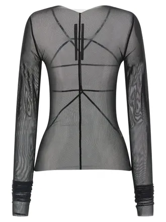 Rick Owens Womens Black Nylon Cardigan Clothing