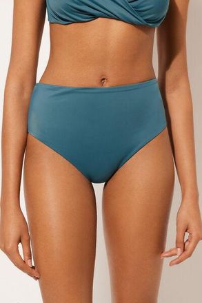Calzedonia Bikinihose Mit Hohem Bund Scultura Blau