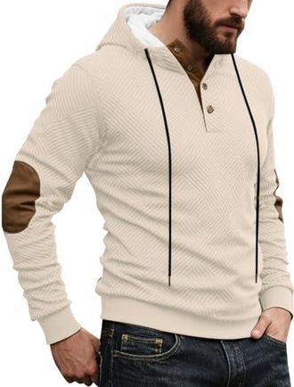 Generic Sweat &agrave; capuche l&eacute;ger uni pour homme 2026 d&eacute;contract&eacute; &agrave; manches longues pour entra&icirc;nement int&eacute;rieur et ext&eacute;rieur, rose gold, 3XL