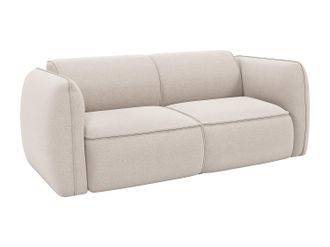 Vente-Unique 3-Sitzer-Sofa aus beigem texturiertem Stoff CAMILIO von Maison C&eacute;phy