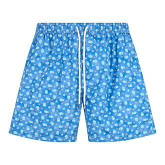 Fedeli Homme, Maillots de bain, Bleu, Taille: 3XL Madeira Swim Shorts