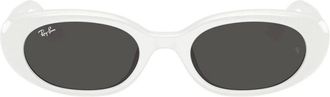 Ray-Ban unisex, Accessoires, Blanc, Taille: 53 MM Oval Lunettes de soleil
