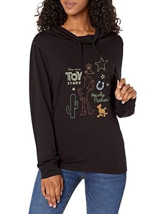 Pixar Histoire Folk Chemise, Noir, M Femme