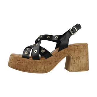 Porronet Femme, Chaussures, Noir, Taille: 38 EU 3179P Sandalia Tacon