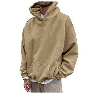 Generic Sweat a Capuche Homme Hooded Sweatshirt Sweatshirt à Capuche Homme avec Broderie, Style Hip-Hop Décontracté pour Un Look Européen