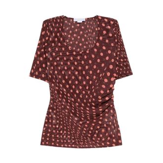 Stella McCartney Scoop Neck Top - - Tops - Damen - Rot - M