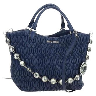 Miu Miu Pre-owned Hand Bag - - Pre-owned - Damen - Blau - ONE SIZE