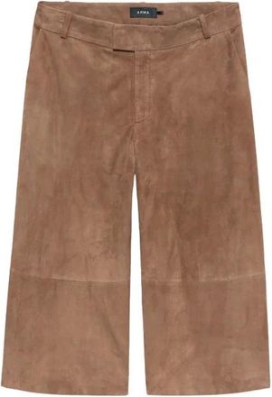 Arma Femme, Pantalons, Brun, Taille: 40 FR Jina Lamb Suede Cropped Pantalons