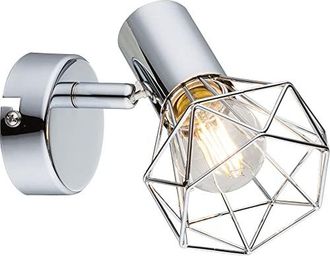 Globo Lighting Applique murale, lampe de salon chrome, lampe de salle de travail de salle de travail, r&eacute;glable 54802-1