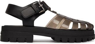 Tommy Jeans Sandalen Jelly Chunky Cleat Fisherman EN02949 Schwarz