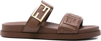 Fendi Double-band Flat Sandals