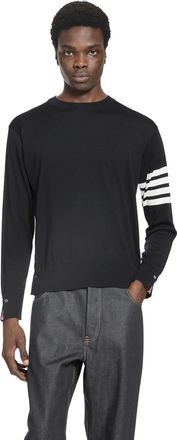 Thom Browne 4-Bar Sweater In Sustainable Merino Wool