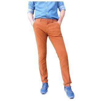 Mason's Slim Fit Samt-Baumwoll-Chino-Hosen - - Trousers - Herren - Braun - 3XL