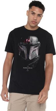 Star Wars T-Shirt Mandalorian - Shadows pour Homme, Shadows Black, XL UK