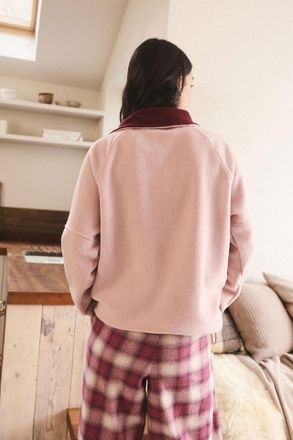 Next Fleecejacke Fleece mit halben Rei&szlig;verschluss (1-St)