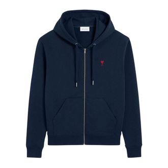 Ami Ami de Coeur Zipper Sweat &agrave; capuche - unisex - Sweatshirts et sweats &agrave; capuche - Bleu - Taille: M