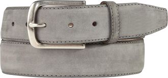 Lindenmann Herren Gürtel grau Nubuk