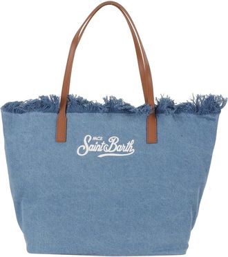 MC2 Saint Barth Femme, Sacs, Bleu, Taille: ONE Size City Bag Fringe