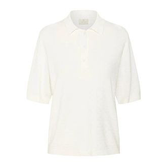 Kaffe Femme, Tops, Blanc, Taille: 38 FR Olivia Polo Pullover