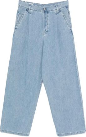 Dries Van Noten Homme, Jeans, Bleu, Taille: W33 Pleated Jeans